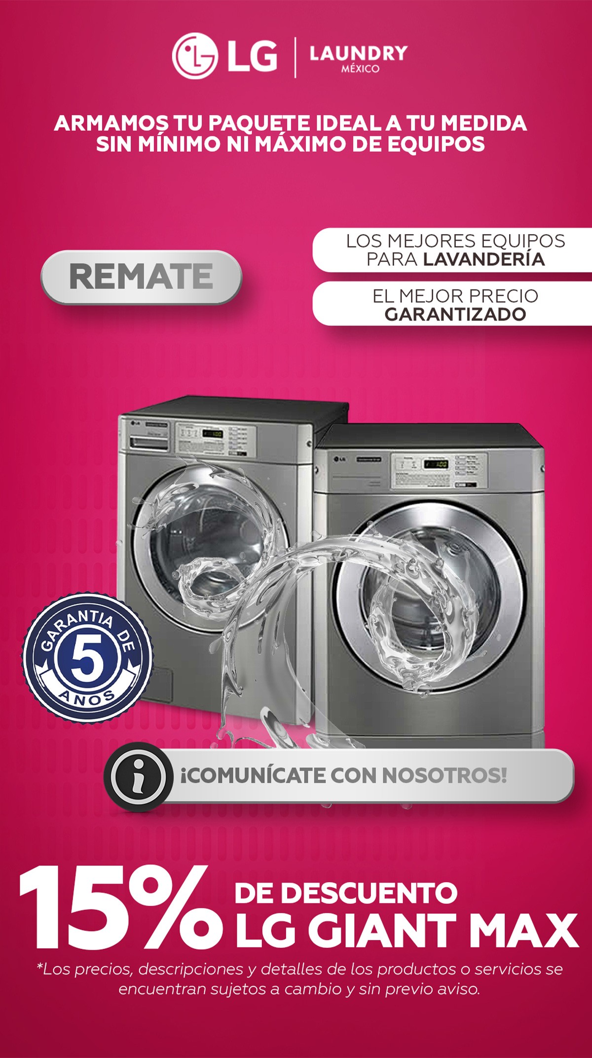 Lavanderías Profesionales - Los Mejores Equipos - LG Laundry México